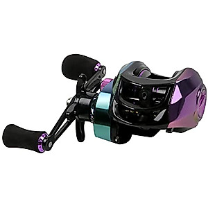 Baitcasting Reel 22lbs Baitcast Fishing Reels 7.2:1 BalanZze 18+1BB High Speed Casting Reel Left & Right Hand Saltwater Freshwater Max Drag Baitcaster Reel (Right, Colorful)