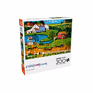 Buffalo Games - Charles Wysocki - Jolly Hill Farms - 300 Large Piece Jigsaw Puzzle
