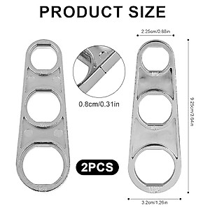 2pcs Faucet Bubbler Wrenches, Multi-Use Faucet Aerator Key 6 Sizes 16/18/20/22/24/28mm Sink Aerator Removal Wrenches Tool for Kitchen Bathroom Faucet Parts Repair Spanner