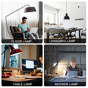 Energetic Lighting 40W Equivalent, A19 LED Light Bulb, 5000K Daylight(Natural White), E26 Standard Base, Non-Dimmable, 450lm, UL Listed, 4-Pack