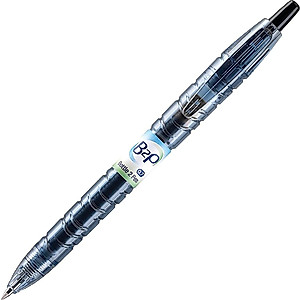 PILOT B2P - Bottle to Pen Refillable & Retractable Rolling Ball Gel Pen Made From Recycled Bottles, Fine Point, Black G2 Ink, 12-Pack (31600)
