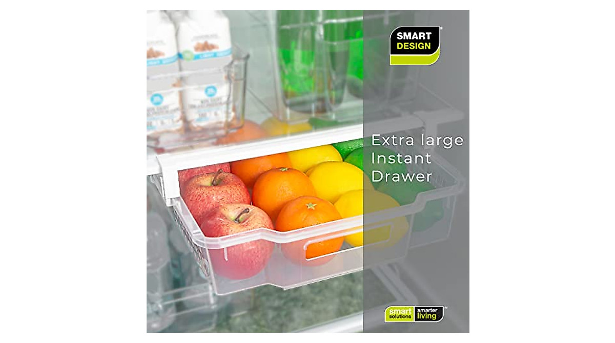 Smart Design Adjustable Pull Out Refrigerator Drawer Set