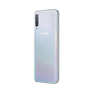 Samsung Galaxy A50 (64GB, 4GB RAM) 6.4" Display, 25MP, Triple Camera, Global 4G LTE GSM Factory Unlocked A505G (International Model w/ 64GB MicroSD Bundle) (White)