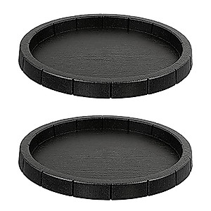 POPETPOP 2Pcs Reptile Feeding Bowls Round Basin Tortoise Food Dish - Lightweight Reptile Food and Water Feeding Dish Bath Bowl Food Container, Reptile Tank Decor