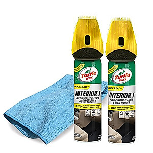 Turtle Wax T440R2W OXY Interior 1 Multi-Purpose Cleaner and Stain Remover - 18 oz. (Pack of 2) with Microfiber Towel