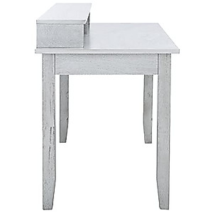 SAFAVIEH Home Collection Winsome Dark Grey 2-Drawer Office Living Room Bedroom Study Foyer Writing Desk DSK1402B, 0