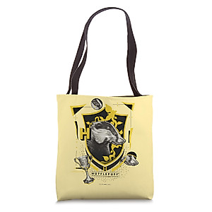 Harry Potter Hufflepuff Shield Realistic Badger Tote Bag