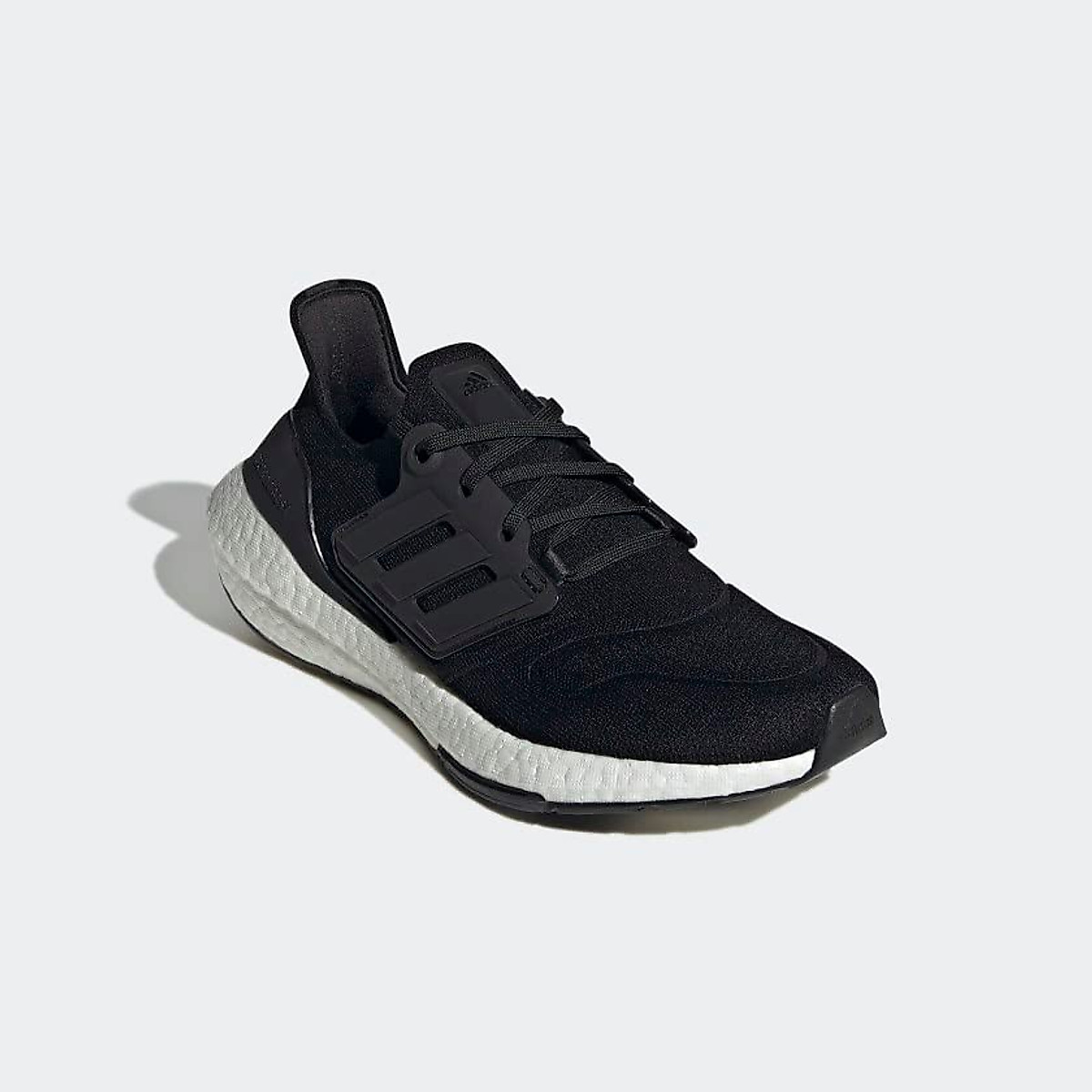 adidas Women's Ultraboost 22 Running Shoes, Black/Black/White, 7.5