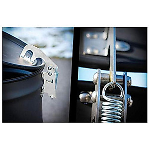 Spring Assisted UDS Lid Hinge for 55 gallon Stainless Steel Drum Smoker Hinge