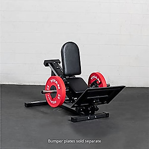 Titan Fitness Plate-Loaded Dedicated Linear Hack Squat Press Machine, 700 LB Sled Carriage, Compact Leg Press