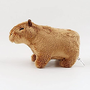 Mixdameny 7.8 in Capybara Stuffed Animal,Cute Cartoon Animal Doll Super Soft Plush Figure Toy Gifts for Children