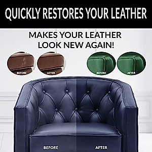 MALVIANI Leather Repair Color Restorer - Light Gray - Restore Sofa, Car Seat, Bag, Furniture & Couch - 1 oz.