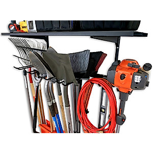 StoreYourBoard Tool Max Garage Storage Rack Shelf, Adjustable Wall Mount Organizer, Heavy Duty Holds 300 lbs