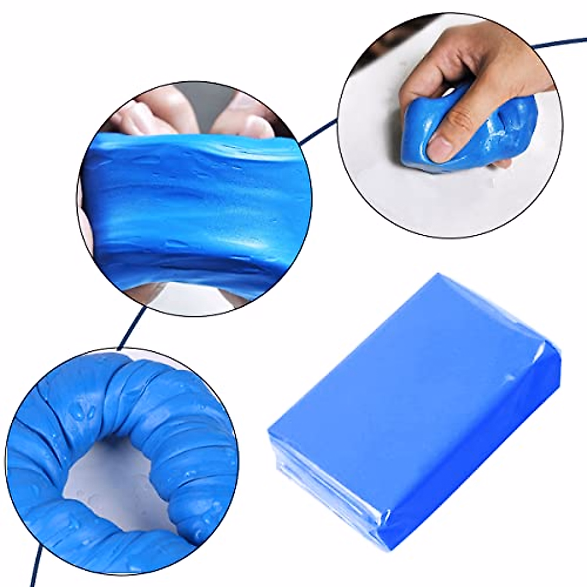Ruibapa Blue Car Clay Bar 100g 3PCS Auto Detailing Magic Clay Bar for Car Washing Cleaner P-033