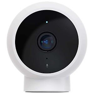Xiaomi Mi Camera 2K Magnetic Mount, Ultra Clear 2k Image Quality, Infrared Night Vision, Two-Way Voice Calls, Motion Detection, Smart Voice Control, White