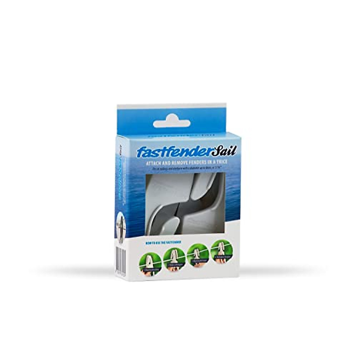Fastfender – Sail White Fender Hanger - Single-Handed Use - Sold in Pairs