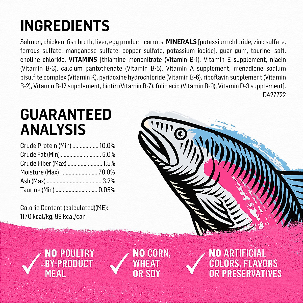 Purina Beyond Wild Salmon Recipe Grain Free Wet Cat Food Pate - (12) 3 oz. Cans