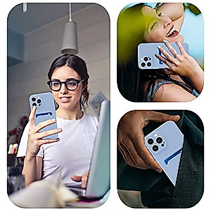 Naiadiy Silicone Card Case with Card Holder, Shockproof Wallet Cover for iPhone 13 Pro Max 6.7 Inch 2021 - Purple