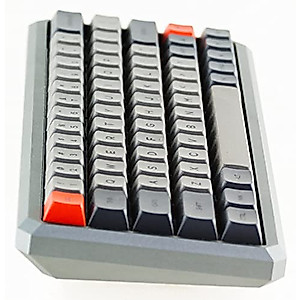 Clack Solid Aluminum Mechanical Keyboard - Cherry MX Brown Switches - Hot swappable - GK64, Grey