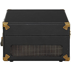 Crosley CR6253B-BK Anthology Vintage 3-Speed Bluetooth in/Out Suitcase Turntable, Black