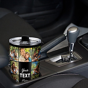 KrazeKK Personalized Travel Tumbler for Dad Gifts, Custom 20oz Insulated Stainless Steel Travel Tumbler with Lids, Father Coffee Mugs, Customized Gift for Men, Dad,Father, Husband(Dad 1)