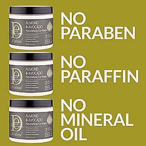 DESIGN ESSENTIALS Natural Almond & Avocado Nourishing Co-wash, White, 1 lb