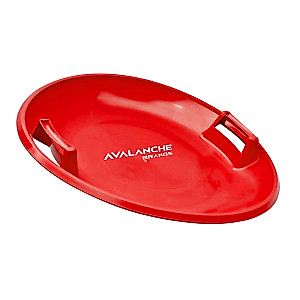 Avalanche Brands - 25" Downhill Saucer Snow Sleds - Red & Black