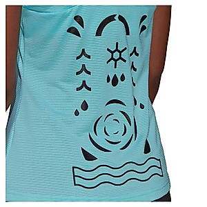 adidas Women's Tennis Y-Tank Heat.RDY, Pulse Aqua/Black (Primeblue), Medium