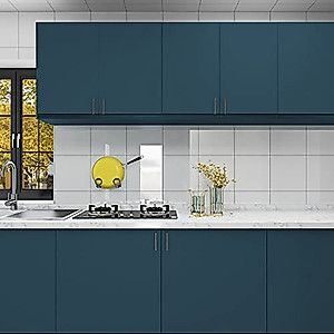 Oxdigi Dark Blue Contact Paper Peel and Stick Wallpaper for Shelf Liner Cabinet Table Drawer Door Reform Decorative Thick Self Adhesive Removable Vinyl Film 24 x 196 Inches