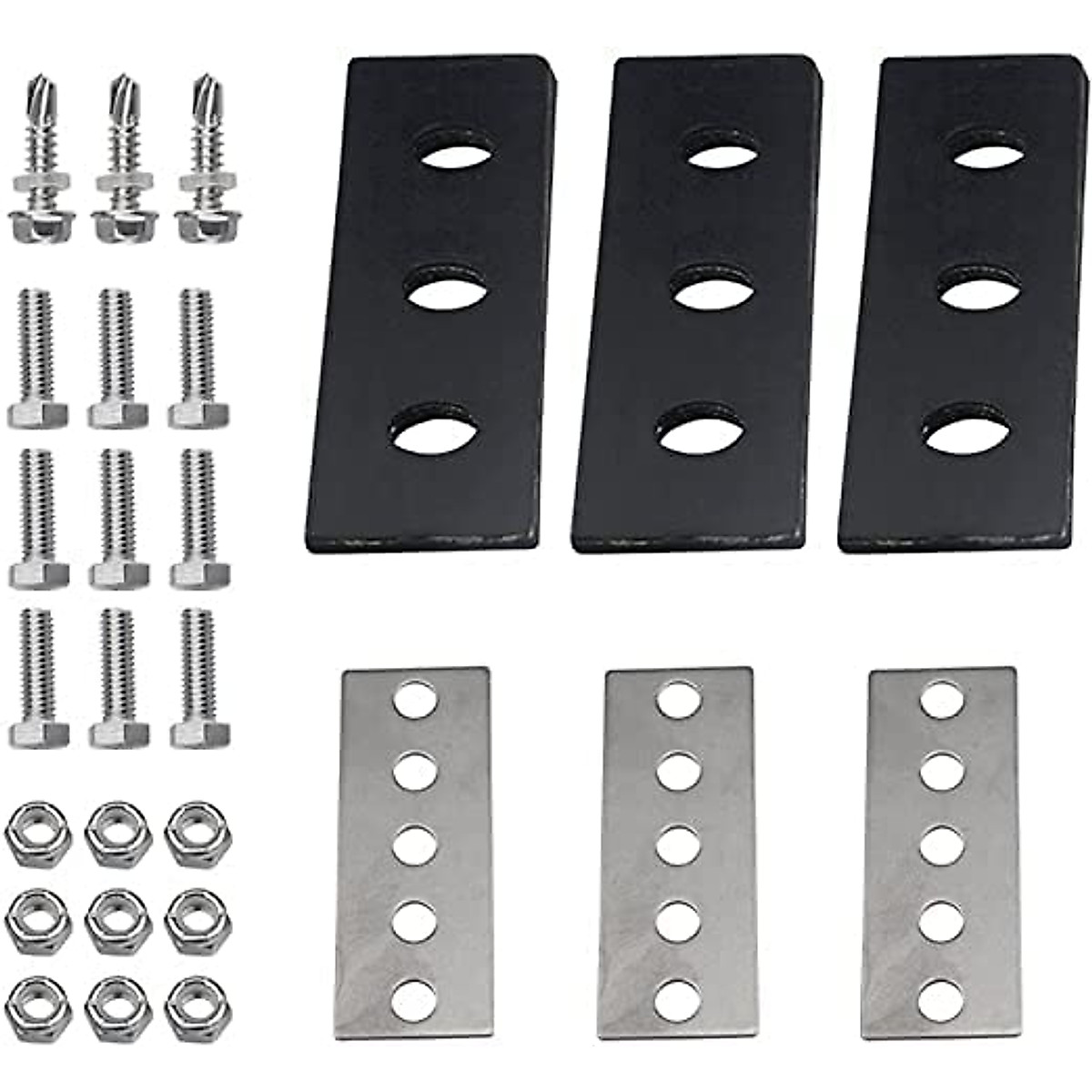 Giltswift 1/4" 3-Blade Snow Blower Impeller Modification Kit 2 Stage Chute Cab Universal Wrench Well Drilling Egg Tool Strips Machine Outdoor Blades
