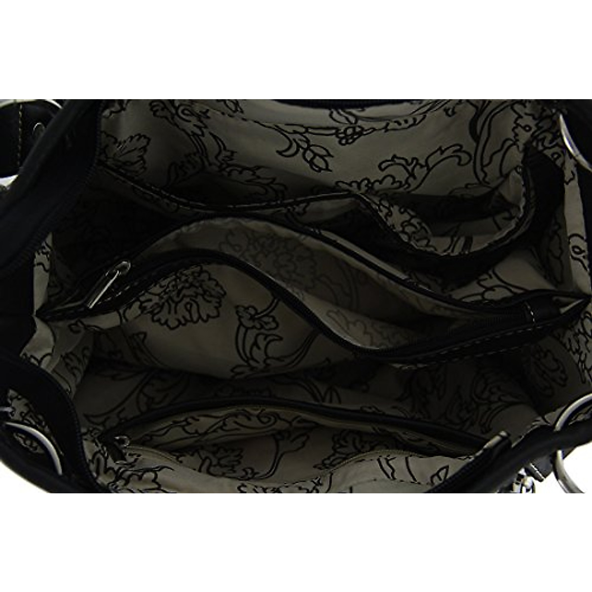 Western Embroidered Concealed Carry Purse/Wallet Set w/Rhinestone Cross