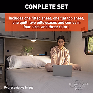 Lippert Easy Zzzs™ RV Bedding Set - Queen, Grey