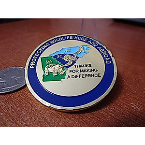 US Fish and Game Wildlife Service NC SC Ga Inspector Challenge Coin