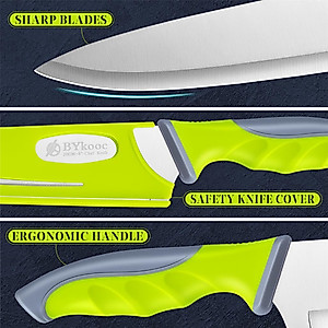 BYkooc Chef Knife 8 Inch Chef's Knives Stainless Steel Sharp Professional Kitchen Chef's Knife with Ergonomic Handle - Chef's Knives for Kitchen Cooking