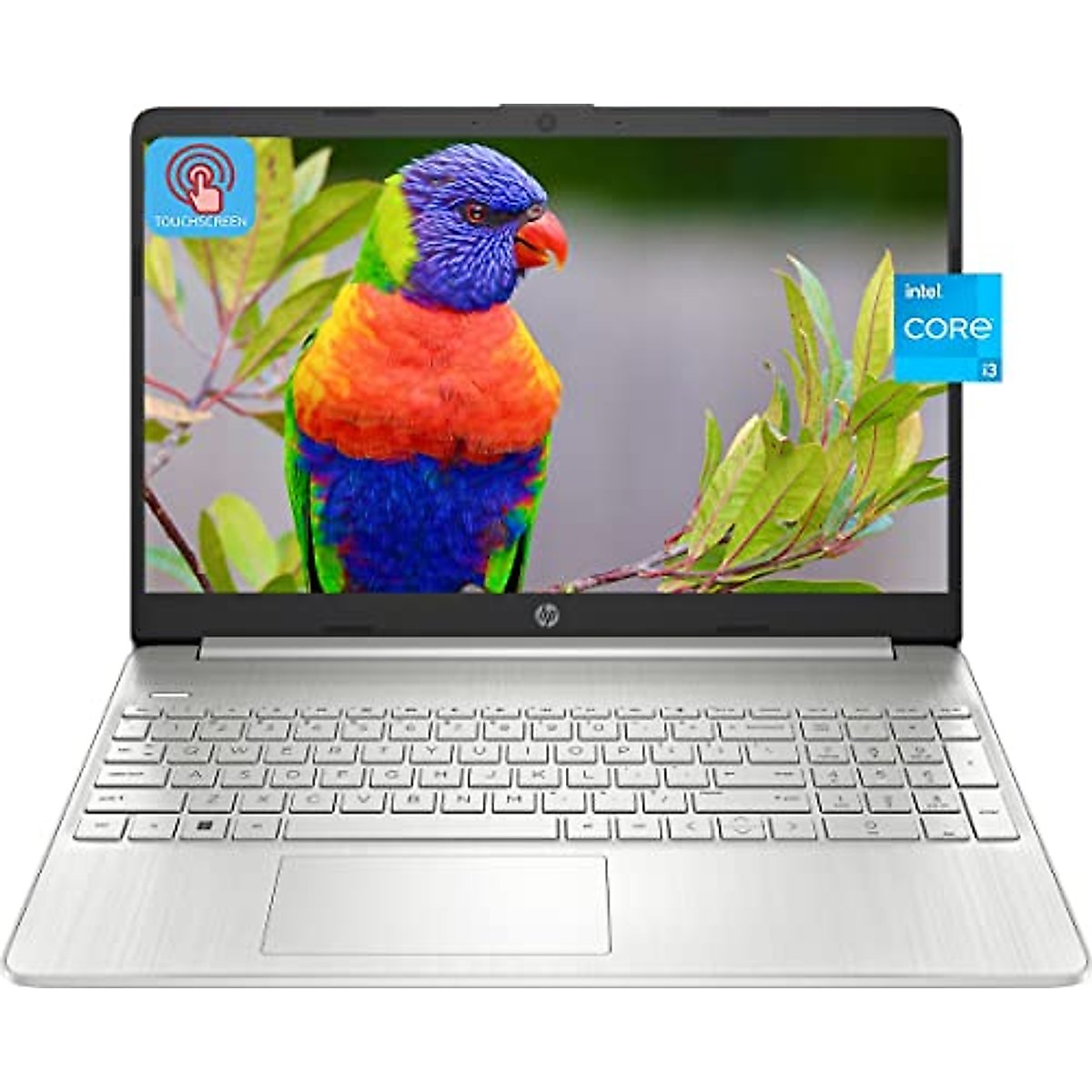 HP 2023 Newest Laptop, for Business and Students, 15.6" Touchscreen Display, Intel Core i3-1115G4 Processor, 16GB RAM, 512GB SSD, Wi-Fi, Bluetooth, Webcam, Windows 11 Home in S Mode, Natural Silver