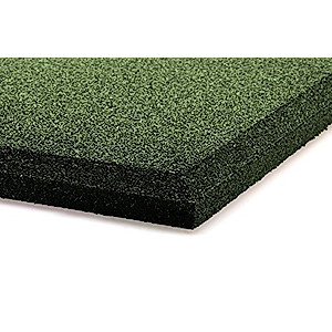 IncStores 2 1/4 Inch Thick Outdoor Playground Mat | Extra Thick Rubber Mat for Grip and Safety Around Backyard Swings, Slides, and Jungle Gyms | 32" x 54", Forest Green