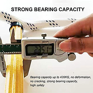 FGQCBBYC Escape Rope Ladder, Fire Escape Ladders Home Lifeline Ladder Emergency Rope Ladder Load Capacity up to 2000 Lb Rope Ladder Escape Ladder/12M/39Ft