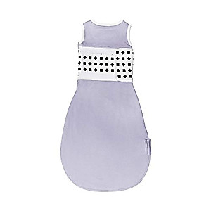 Nanit Breathing Wear Sleeping Bag – 100% Cotton Baby Sleep Sack - Works with Nanit Pro Baby Monitor to Track Breathing Motion Sensor-Free, Real-Time Alerts, Size Small, 3-6 Months, Lilac Purple