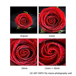 JJC RF Mount Auto Focus Macro Extension Tube Ring Set for Canon EOS R R3 R5 R6 Mark II R6 R7 R8 R10 R50 RP R100 Mirrorless Camera and Canon RF Mount Lenses, Great Tool for Macro Photography