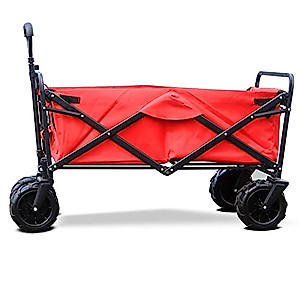 KOHARA Shopping Cart 75100cm Shopping Cart Collapsible Shopping Cart Trolley Grocery Carts with 4-Wheeled Utility Trolly Cart for Groceries Utility Cart (Color : Brown)