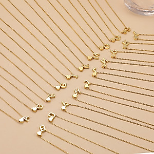 CHESKY Heart Initial Necklaces for Women, 14K Gold Plated Heart Pendant Necklace Simple Cute Necklaces Dainty Personalized Necklace Letter A for Women Necklace Gold Jewelry Gift for Women