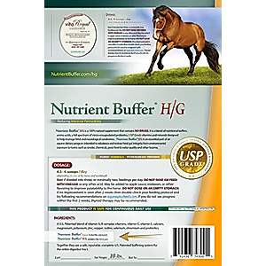 Nutrient Buffer HG - Equine Hind Gut Lower Gastric Digestive Support Formula for Horses