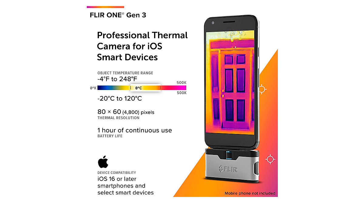 FLIR ONE Gen 3 - Thermal Camera for iOS Devices