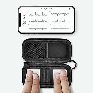 Heart Monitor Case Compatible with AliveCor for Kardia Mobile ECG/for KardiaMobile 6L for Apple and Android Device - CASE ONLY (Dark)