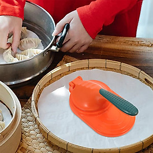 CALLARON 2pcs Steamer Wood Pizza Dough Press Steam Bun Press Dumpling Press Mold Dumpling Press Maker Asian Kitchen Dumpling Press Pastry Presser Rotary Tool Squeezer Pp Household