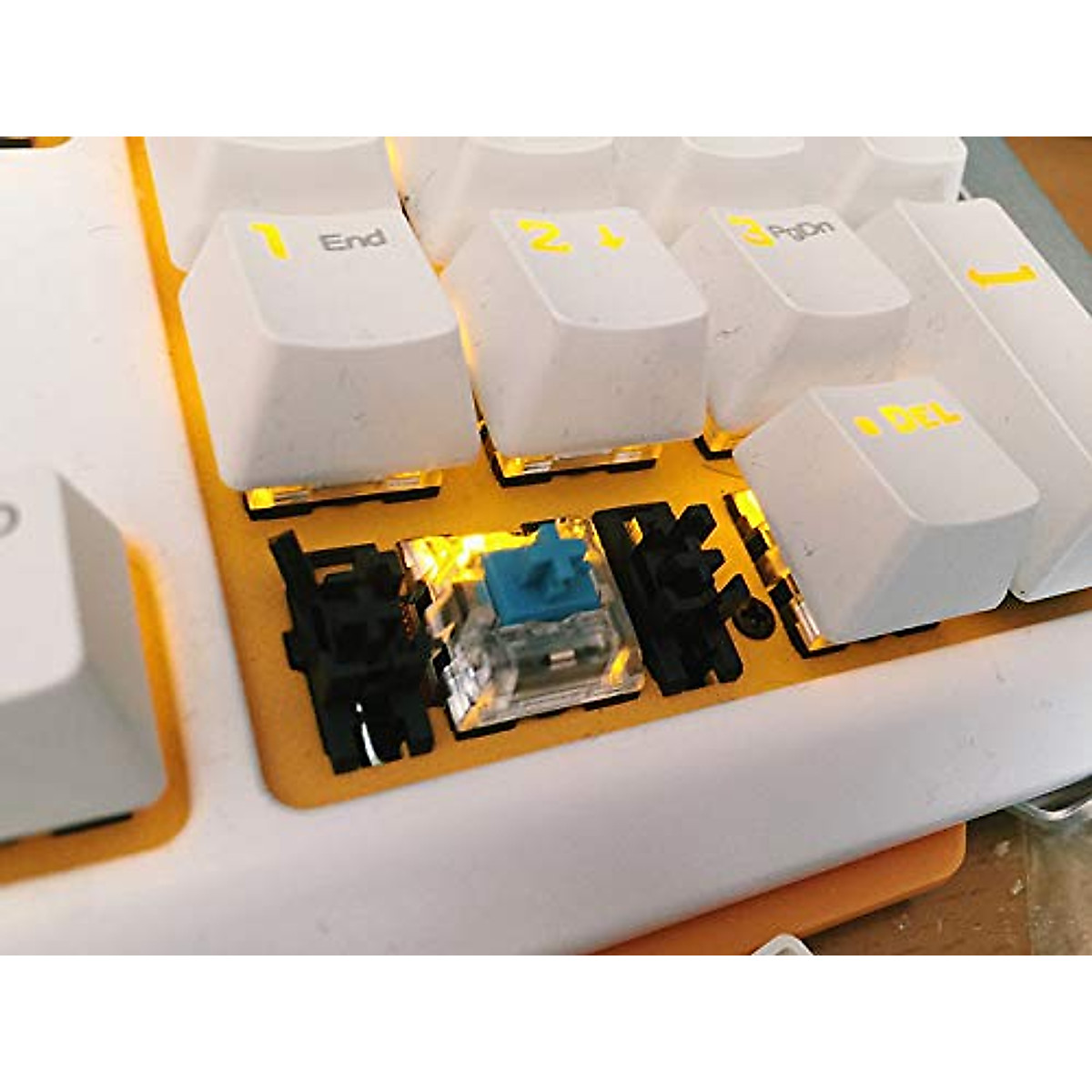 Kailh Switch of Mechanical Gaming Keyboard, 3-pin Key Switch-Gauteron and Cherry MX Equivalent Mechanical Gaming Keyboard DIY (Blue, 65 pcs)