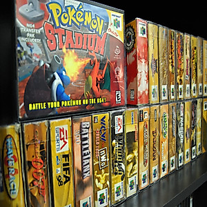 Video Game Box Protector for SNES / N64 Games - 0.40MM Thick PET Protector, SNES/Nintendo 64 Video Games Display Case compatible for Super Mario, Donkey Kong,Zelda (Pack of 25)