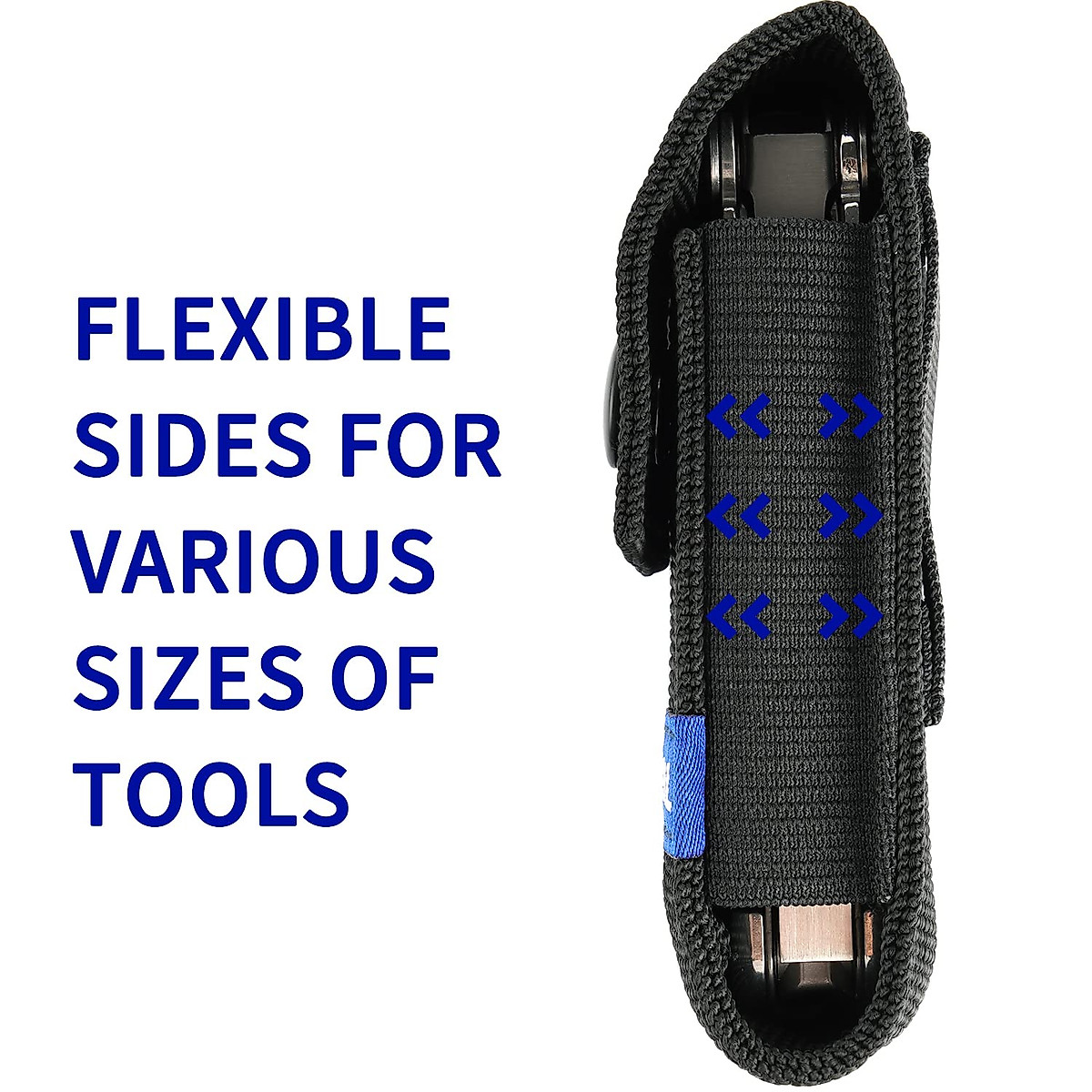 ROCKTOL Multitool Sheath, Premium Nylon Snap Sheath for Belt EDC Multi-Tool Knife Sheath Pouch Holster for Leatherman Fits 4.2” Multitools