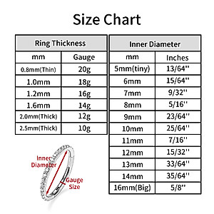 AROWRO Nose Ring Hoop Helix Rook Conch Earrings 20G 10mm CZ Stainless Steel Gold Sleeper Earring Cartilage Daith Tragus Piercing Jewelry Septum Clicker