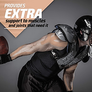 Physix Gear Kinesiology Tape Pro - Waterproof Physio Sports Tape for Pain & Injuries, Pregnancy, Muscle, Knee, Joint Support, Swelling, Strain Relief, Enhanced Blood Circulation (Beige, 1 Roll)